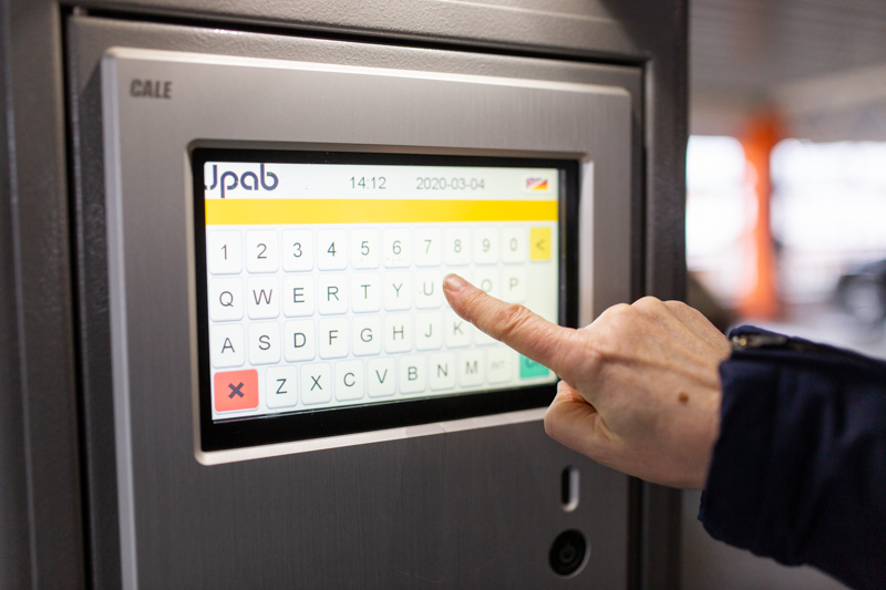 New parking machines on campus - Upab